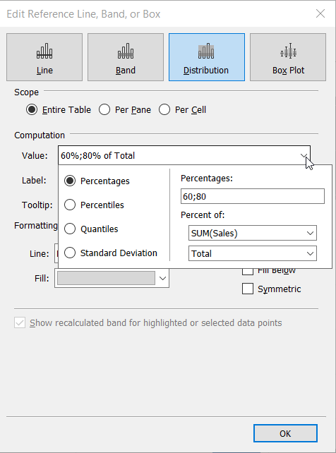 Linee in Tableau: reference lines, bands e distribution | Visualitics.it