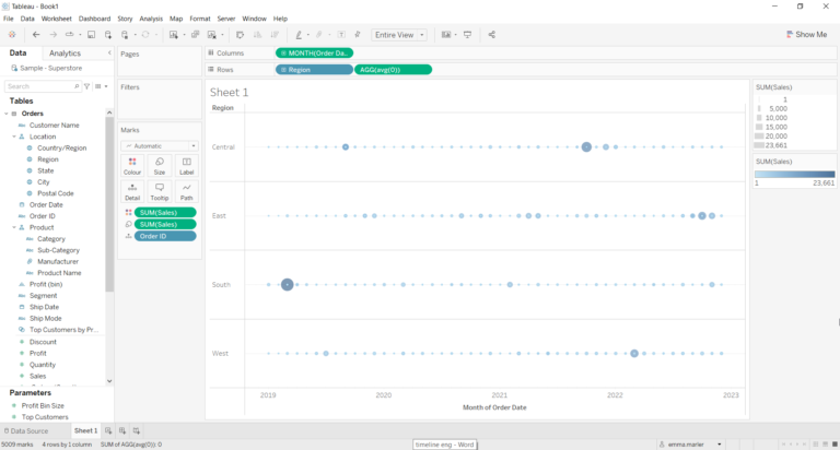 How to create a timeline in Tableau | Visualitics