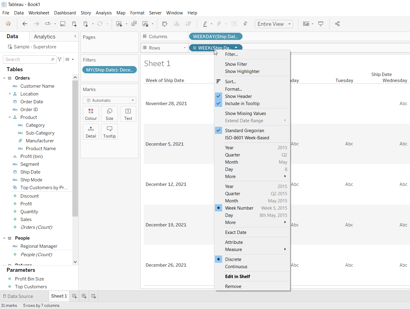 How to create a calendar in Tableau | Visualitics