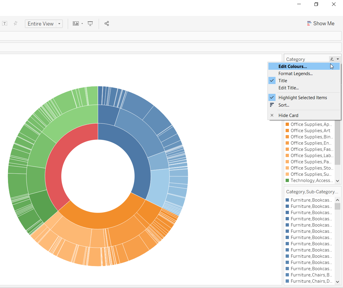 How to create a sunburst chart in Tableau | Visualitics