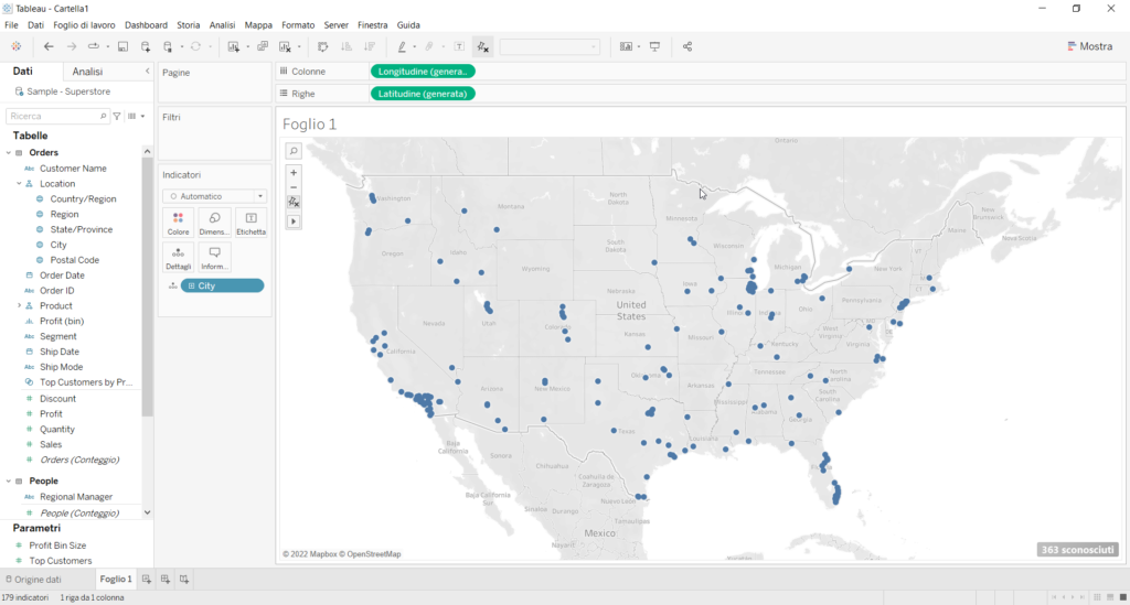 Come realizzare una dot map su Tableau - Visualitics