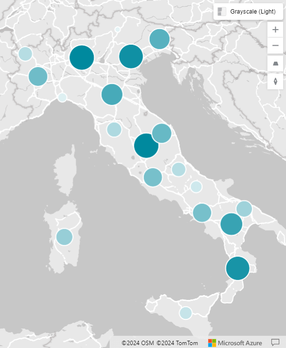 Le Mappe in Power BI: Azure Map | Visualitics
